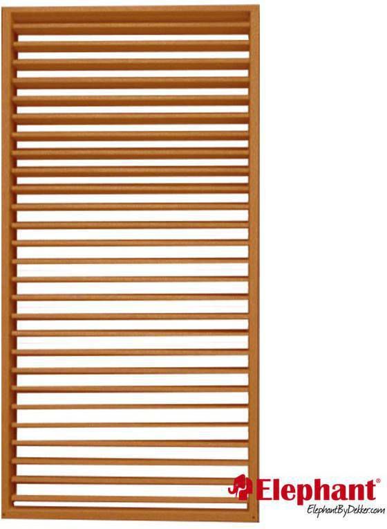 Schutting shutter hardhout keruing met verstelbare lamellen (90 x 180 ...