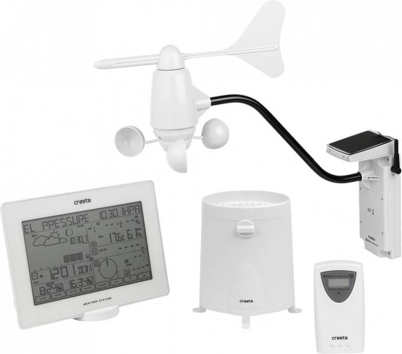 Cresta Weerstation met touchscreen BAR918 zwart 70214.01 - Klokken.shop